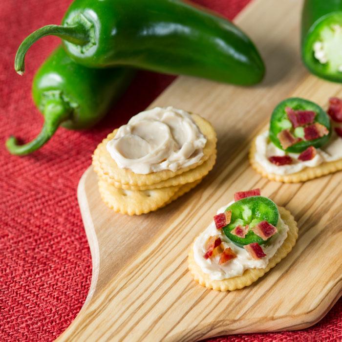 Spicy Queso Crackers Recipe | The Laughing Cow