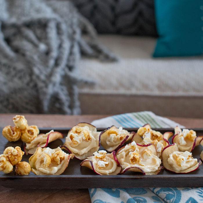 Sweet & Cheesy Apple Popcorn | The Laughing Cow